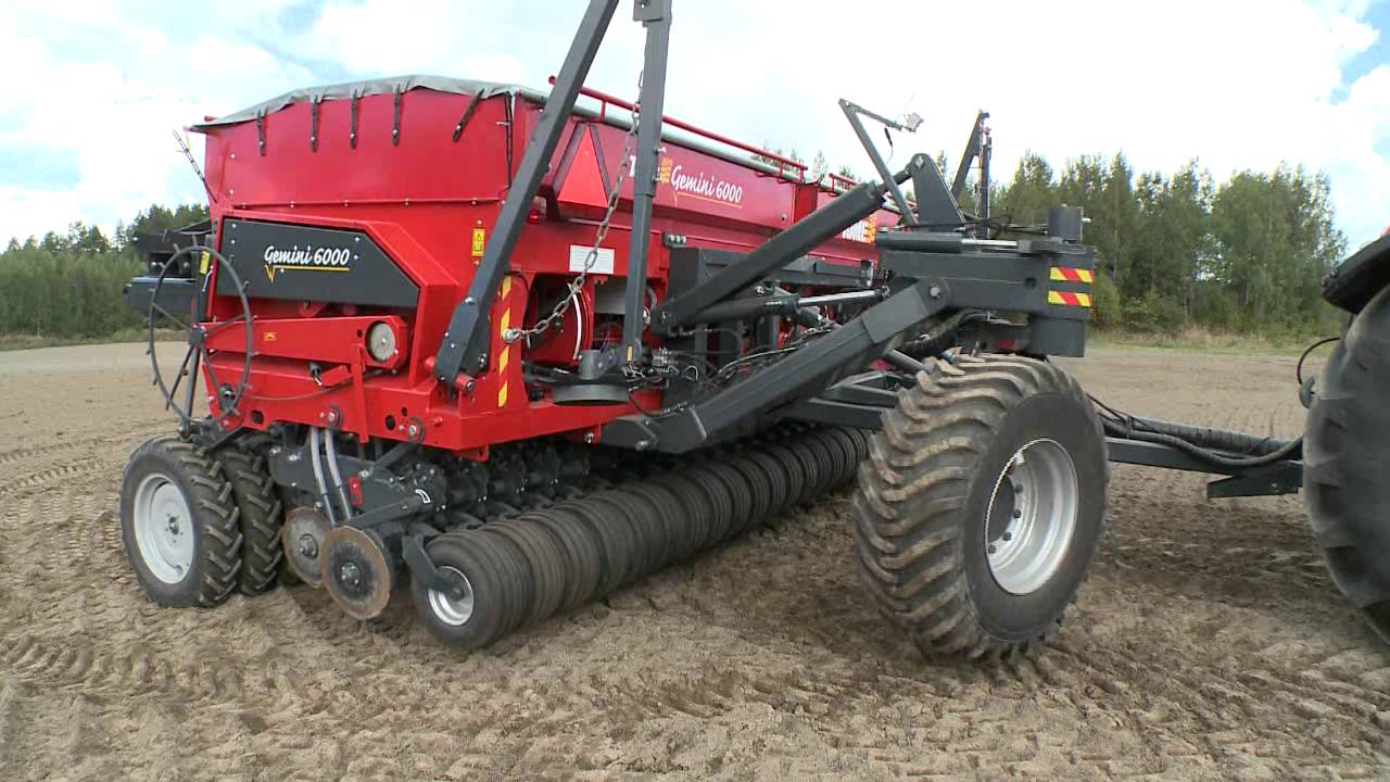 TUME gemini6000- mechaniczny siewnik zbozowy 6m - YouTube