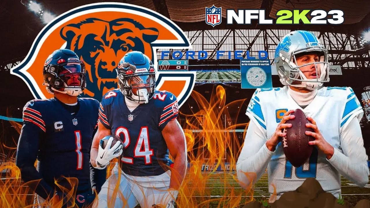 NFL 2k23 | Chicago Bears at Detroit Lions | NFL 2k5 Resurrected | Bears ...