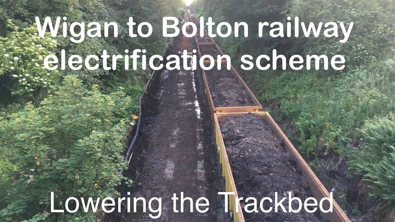 Wigan to Bolton Railway Electrification Scheme - YouTube