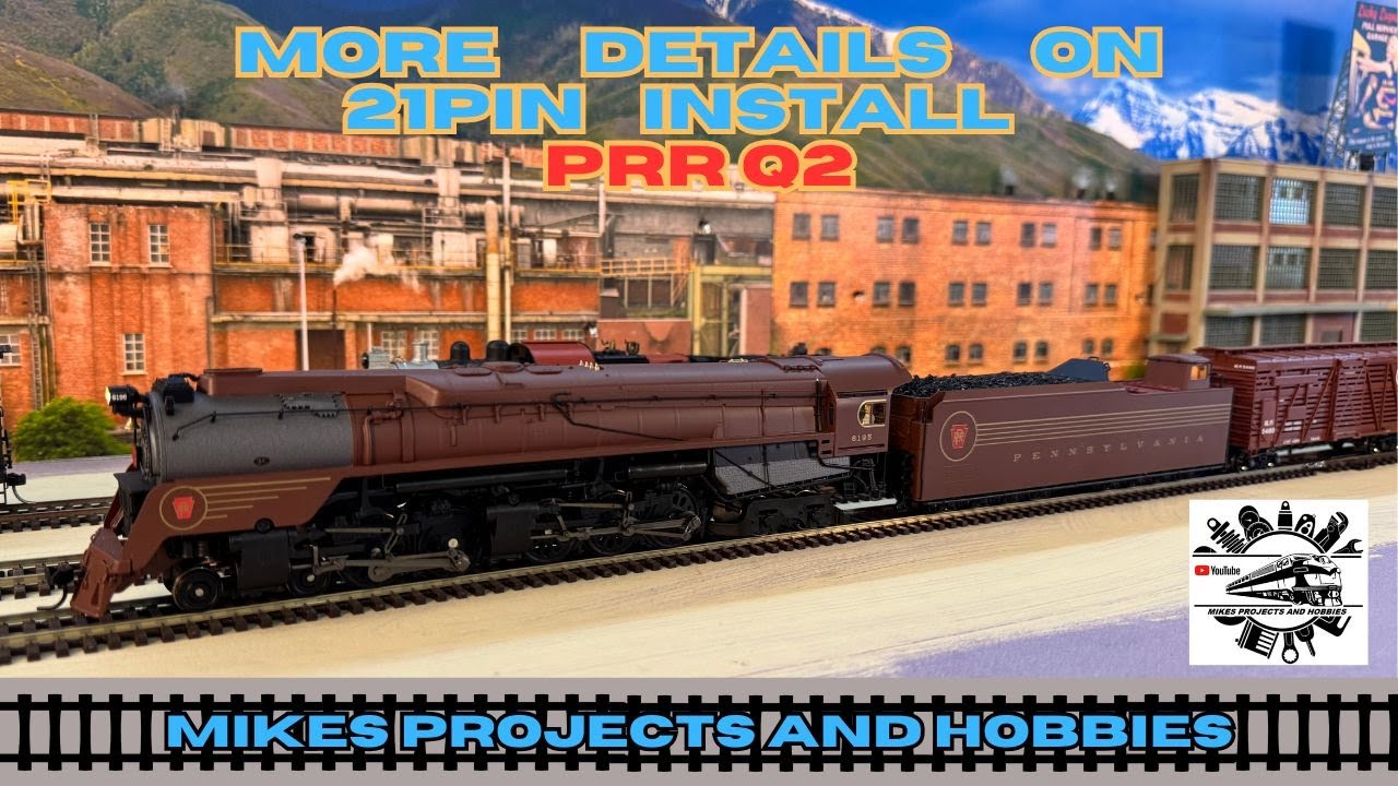 HO Scale PRR Q2 Brass Hybrid Stealth 21 Pin Soundtraxx Install and ...
