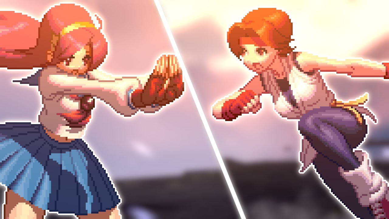 Athena Asamiya VS Yuri Sakazaki - Short King of Fighters Animation ...