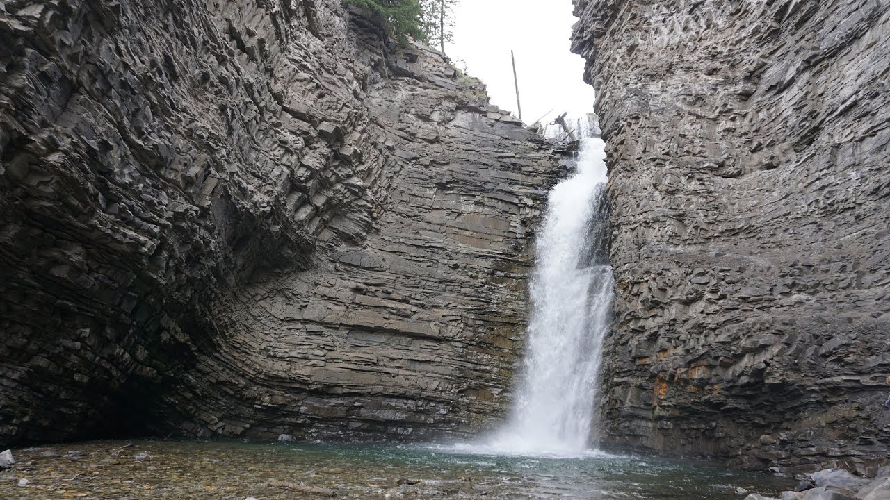 Hiking to Waterfall - Bighorn Falls at Ya Ha Tinda Ranch (Sundre ...