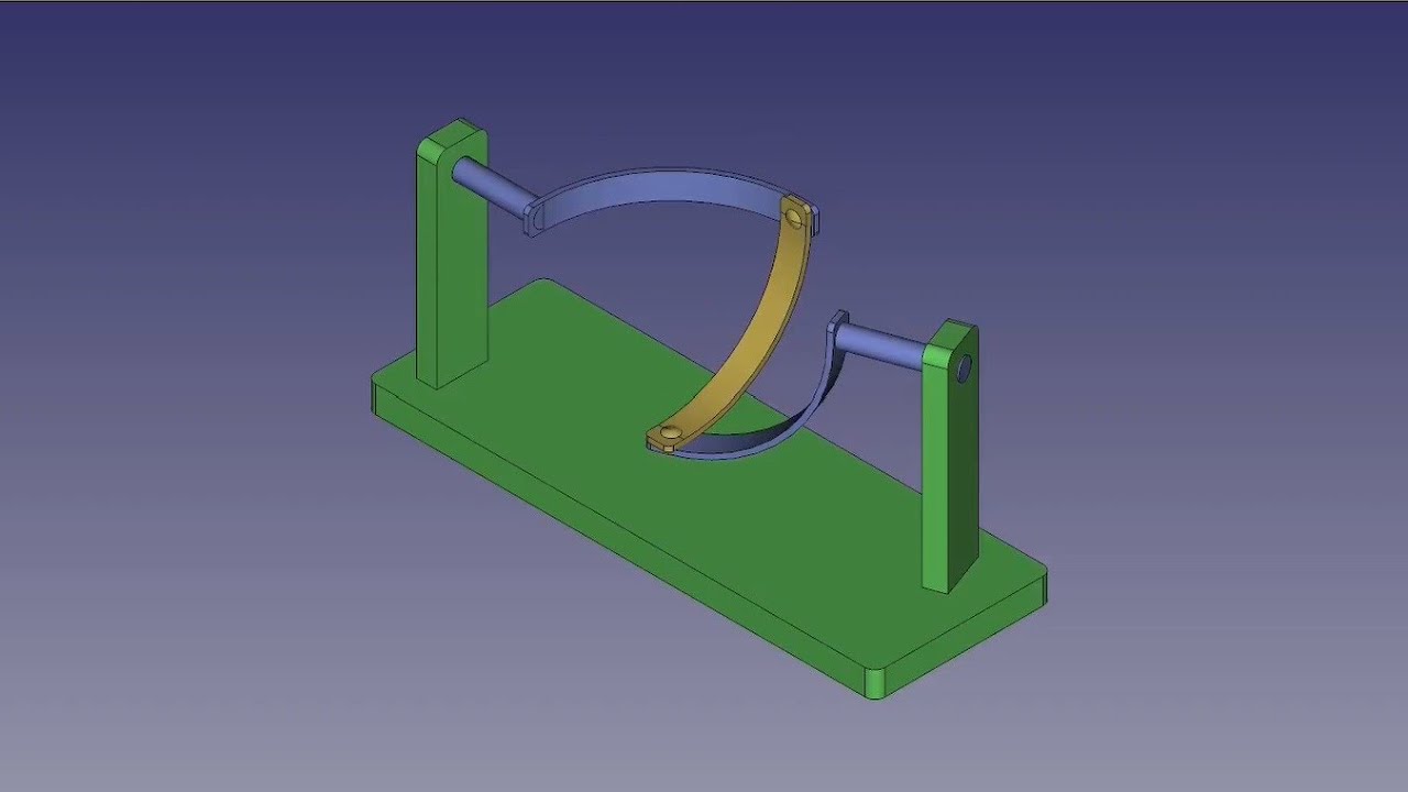 FreeCAD Tutorial Assembly 4 Tutorial Spherical Linkage Mechanism ...