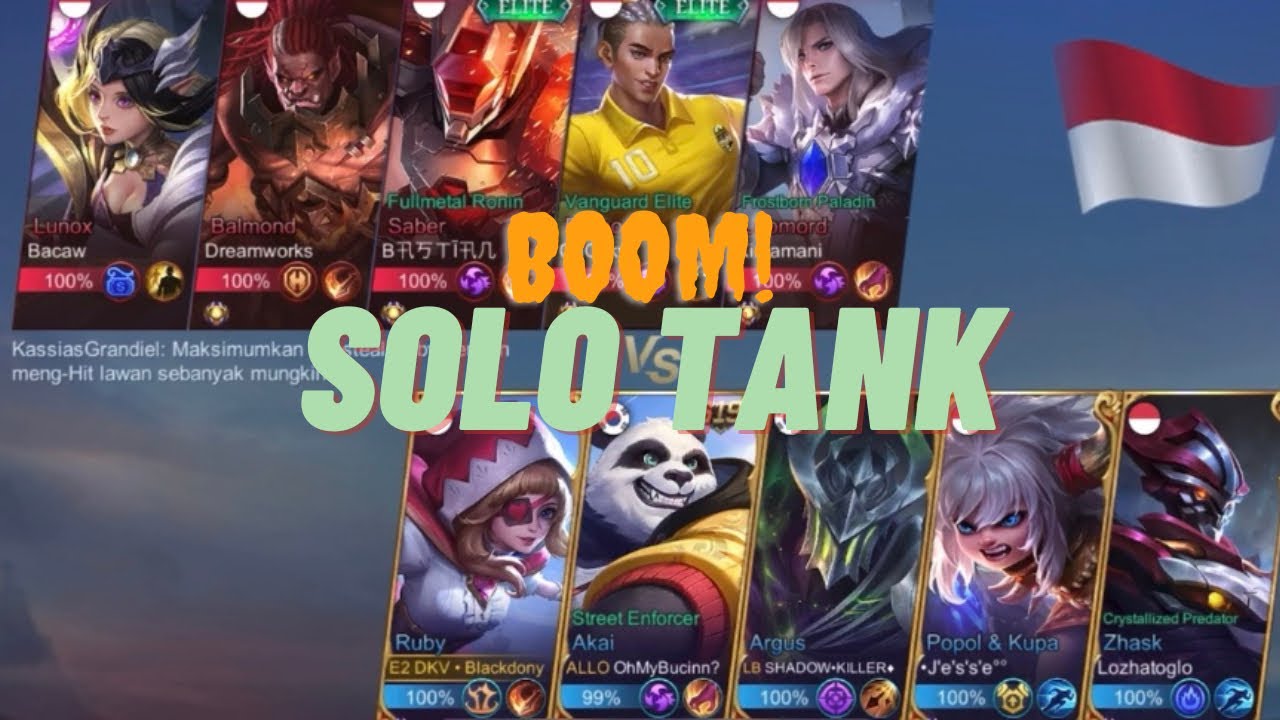 SOLO TANK & ROTASI TANK - BOOM ‼️ | MLBB - YouTube