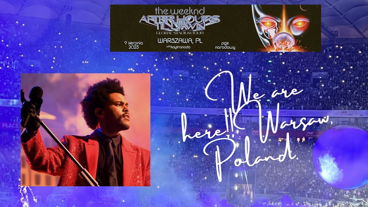 Our first experience on The Weeknd concert vibes in Warsaw, Poland!🕺🏼🎶🎤 ...