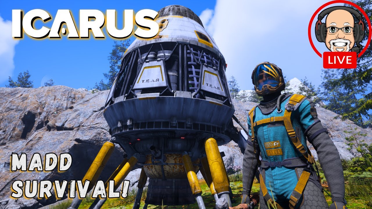 Hit The Ground Running! : ICARUS Live! : Madd Survival ARCWOOD (EP01) - YouTube