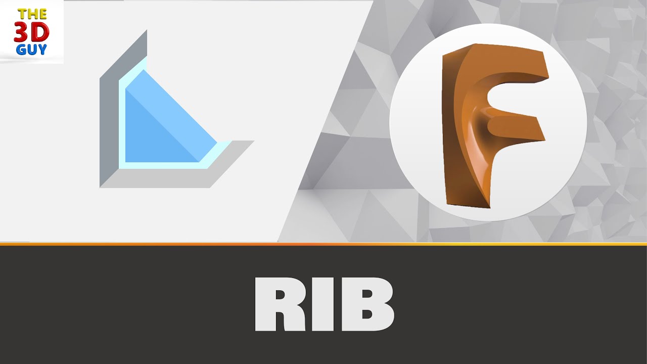 Rib Tutorial in Fusion360 - YouTube