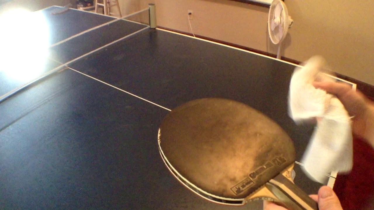 How To Clean Ping Pong Paddle - YouTube