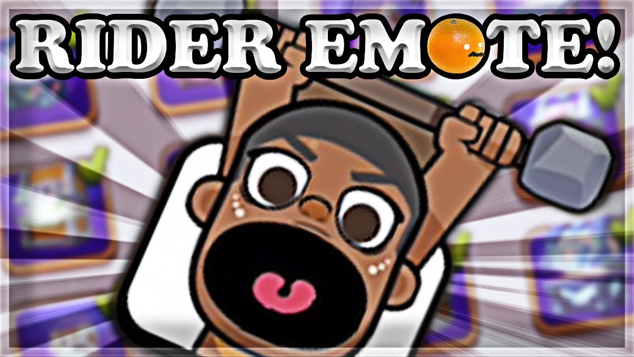 RIDER Emote! Holiday Tournament Tips & Tricks | Clash Royale 🍊 - YouTube