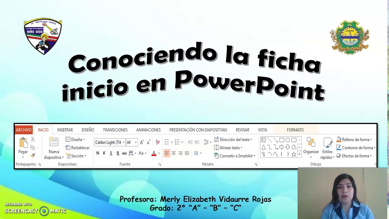 Sesión: Conociendo la ficha inicio en PowerPoint - YouTube