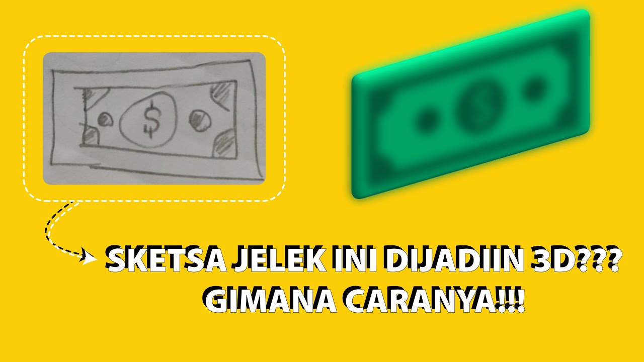 CARA MEMBUAT SKETSA MENJADI GAMBAR 3D DENGAN MUDAH DAN CEPAT | SPLINE ...