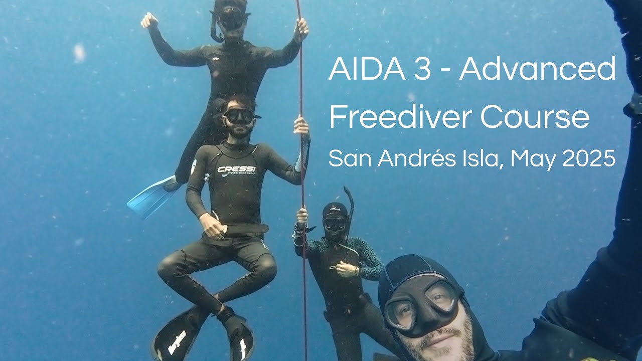 AIDA 3 - Advanced Freediver Course en San Andrés - YouTube