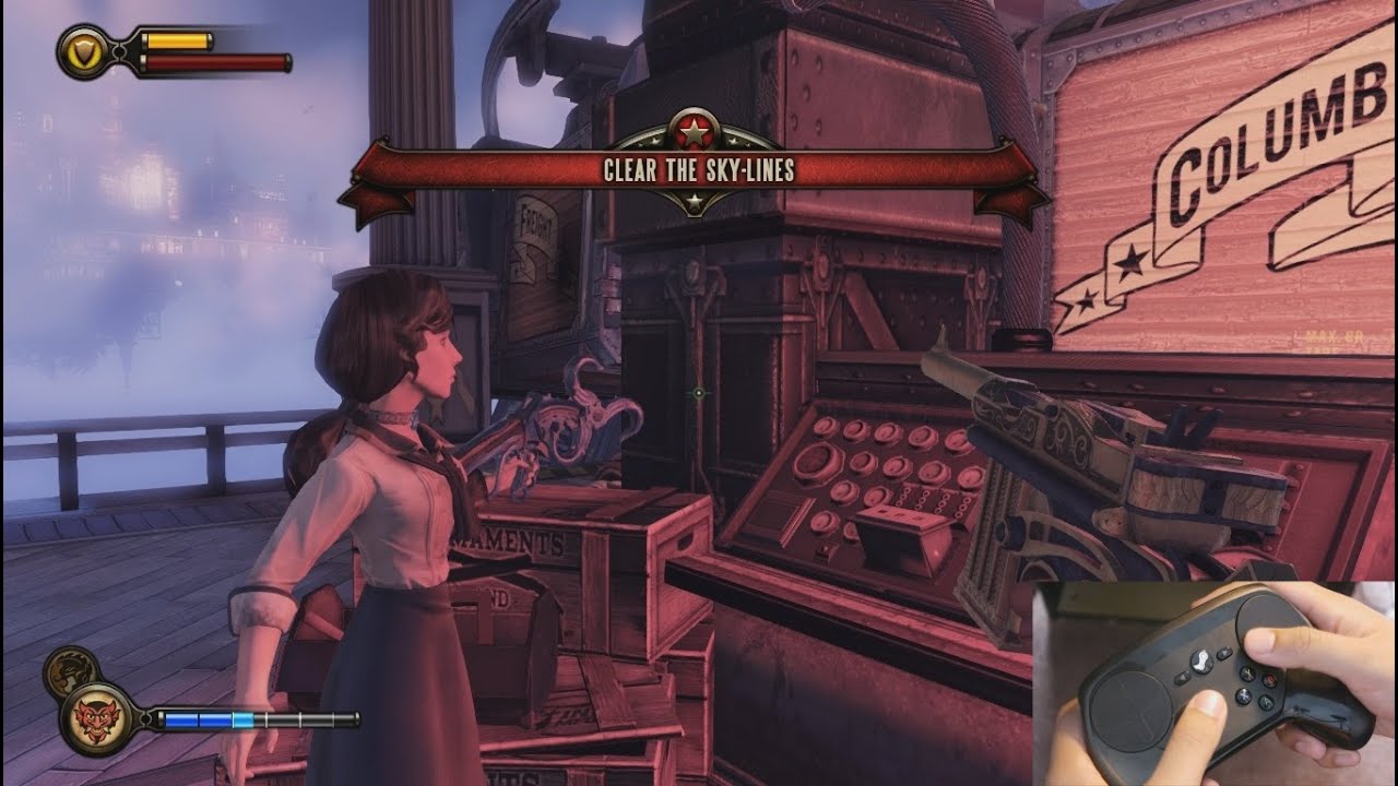 Bioshock Infinite + Steam Controller | Playtest & Impressions - YouTube