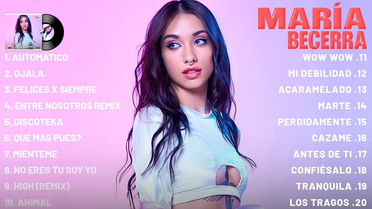 María Becerra Mix Exitos 2023 - Grandes Exitos De María Becerra ...