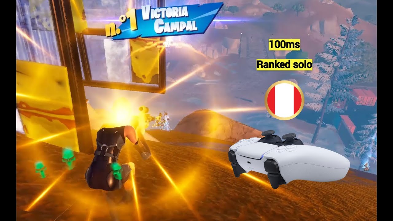 🇵🇪 100 ms Controller Fortnite Chapter 5 Solos Ranked Platino Gameplay ...