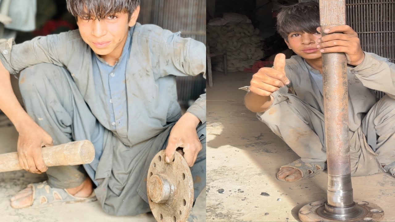 Amazing technique Broken Rear Axle Repair - YouTube