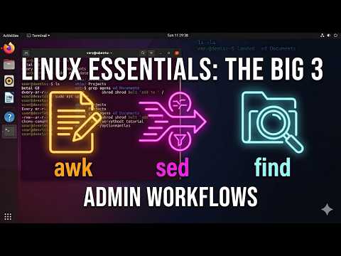 🐧 The Only 3 Linux Commands You Actually Need (awk, sed, find)