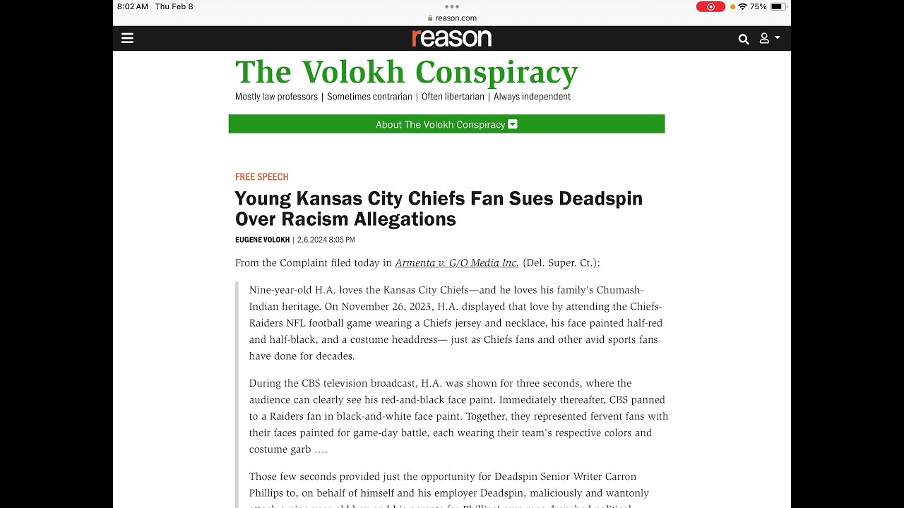 Garbage Website Deadspin Being Sued After Smearing A 9 Year Old. Good ...