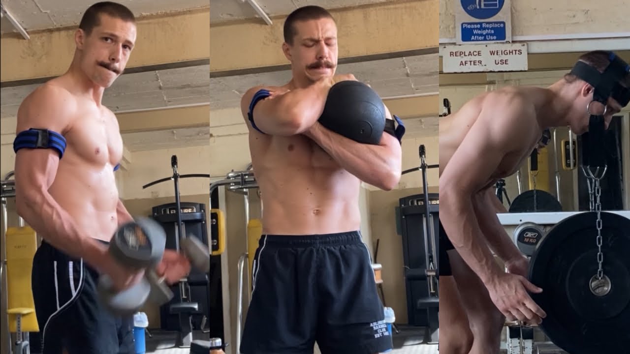 Full Workout. Back, BFR Biceps, and Neck! - YouTube