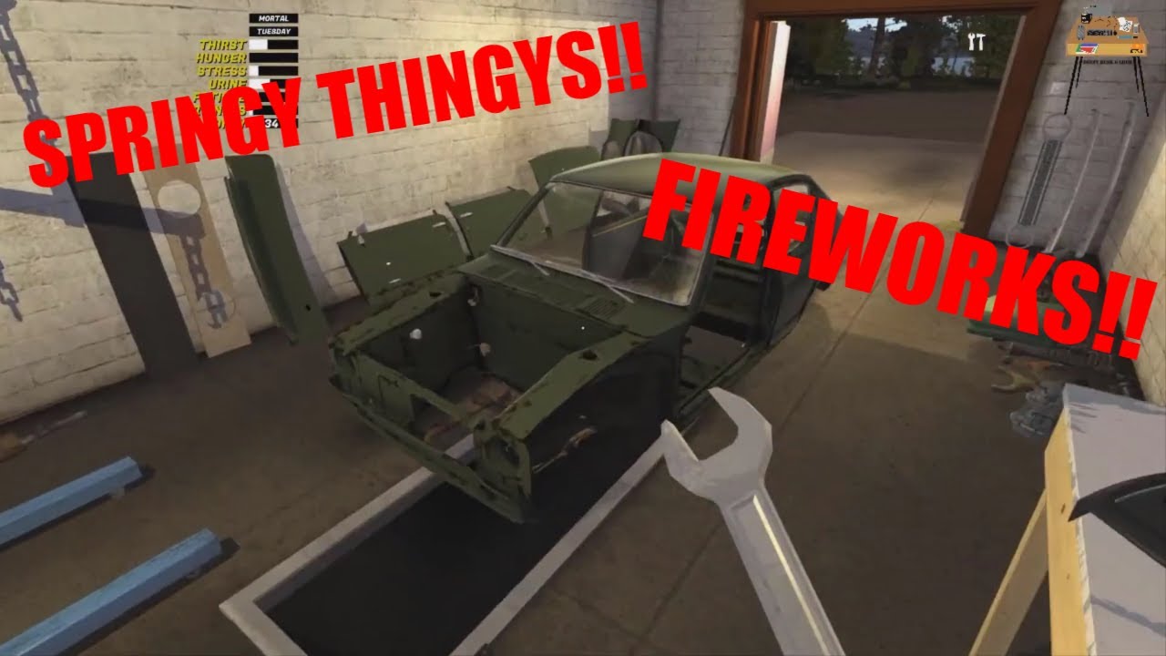 MySummerCar - Fireworks and Springy Thingys! (Playthrough Part 2 ...