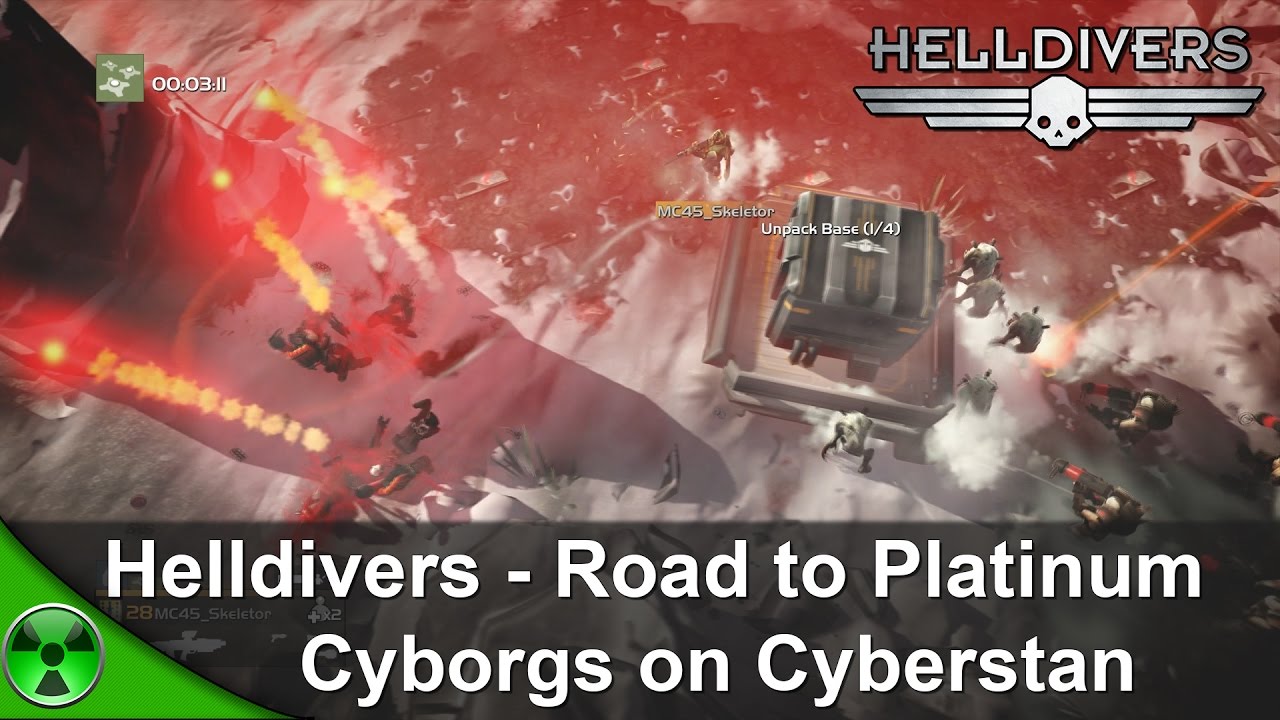 Helldivers (Platinum Trophy) | Cyborgs on Cyberstan - PS4 Pro - YouTube