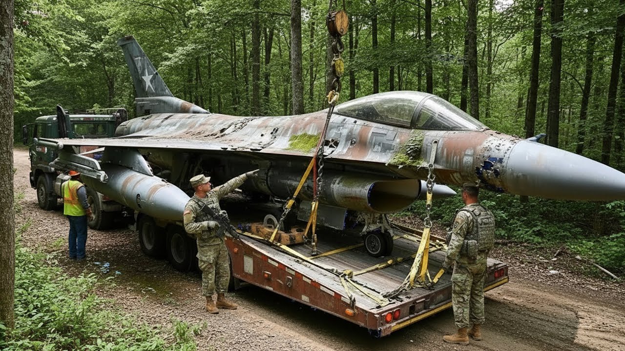 Abandoned F-16 Fighter Jet | 50 Years Lost in the Forest | Restoration ...