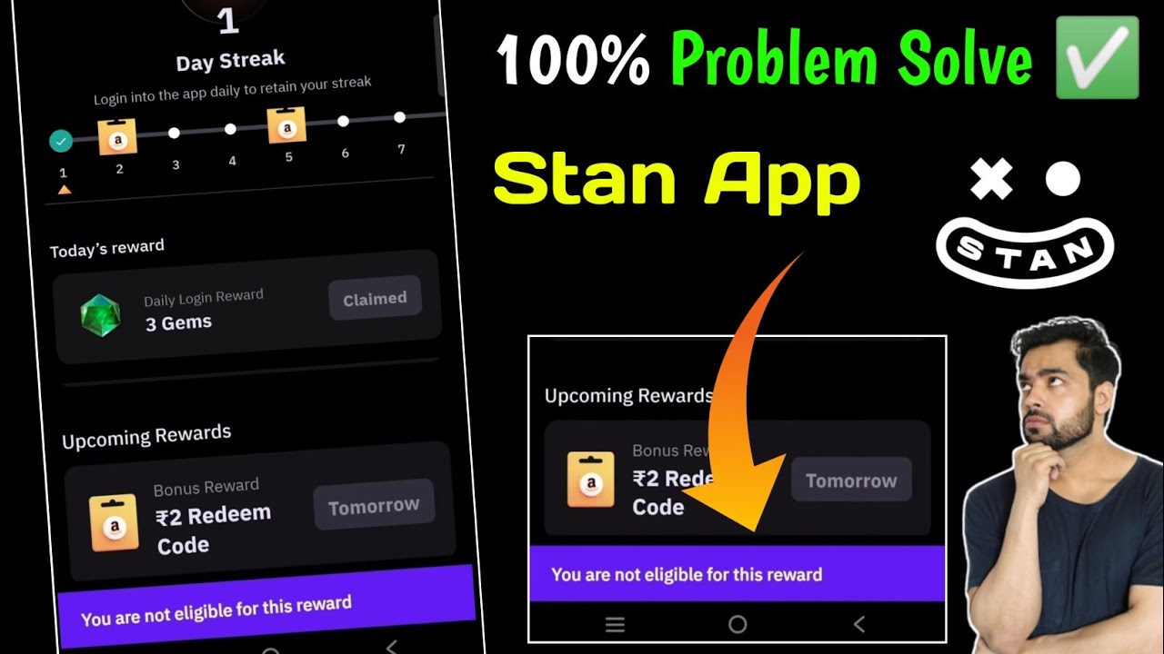 Stan App Daily Streak You are not eligible problem today | Stan app ...
