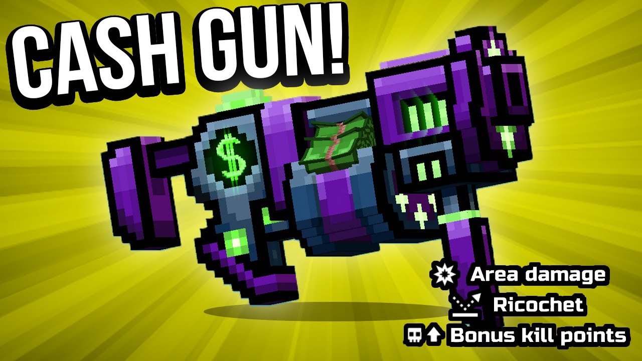 PIXEL GUN 3D - CASH GUN IS THE NEW BEST SPECIAL WEAPON! - YouTube