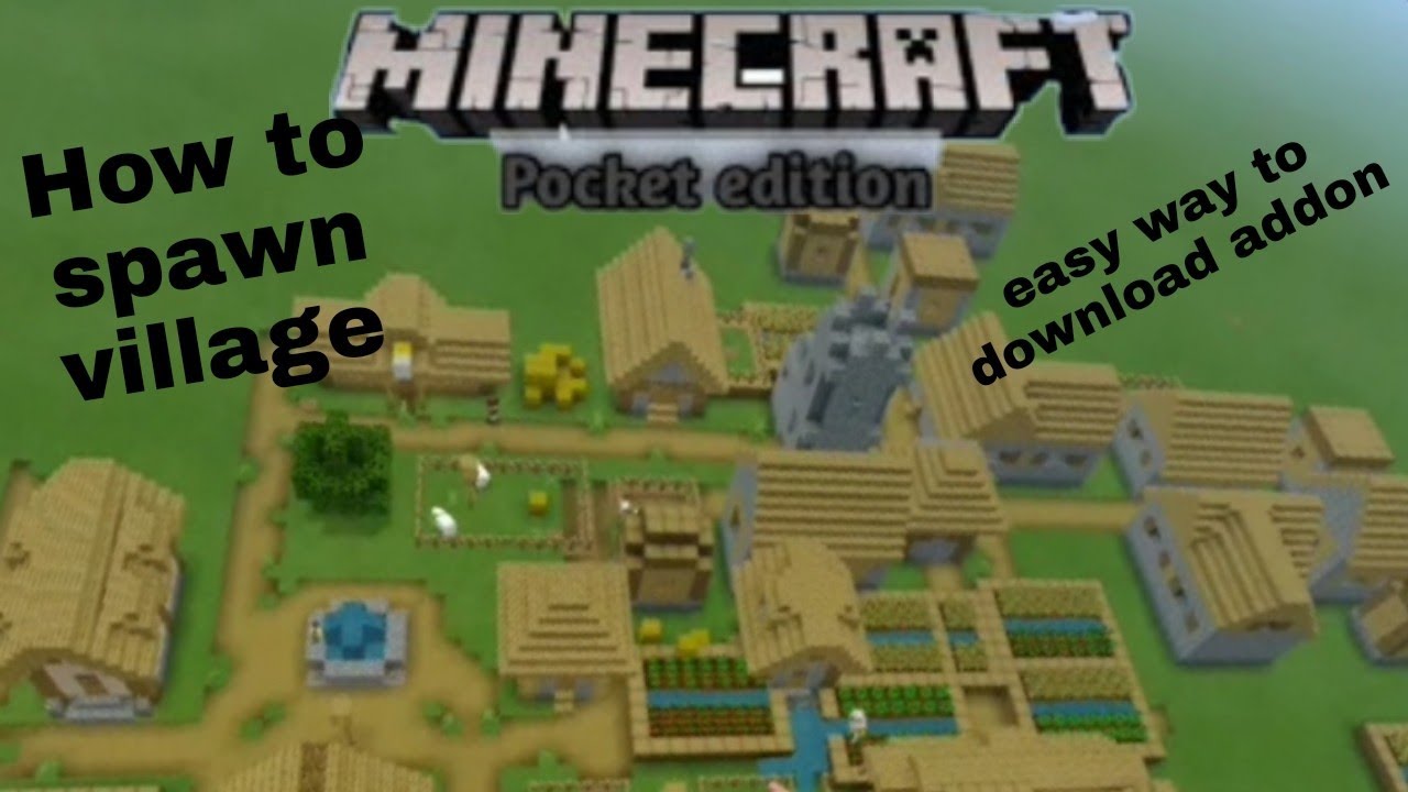 village Generator Mod pack😱😱//How to spawn village 😁😎||minecraft PE ...