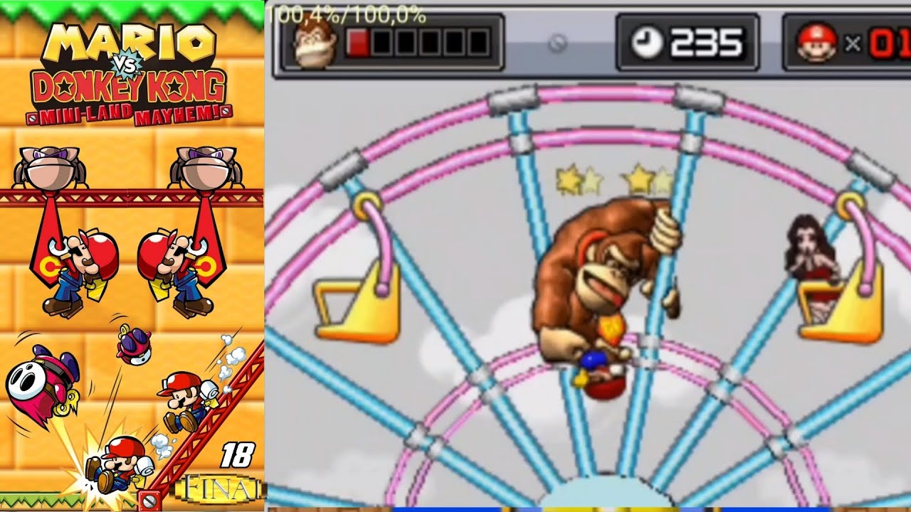 mario vs donkey kong mini land mayhem final ep 18 - YouTube