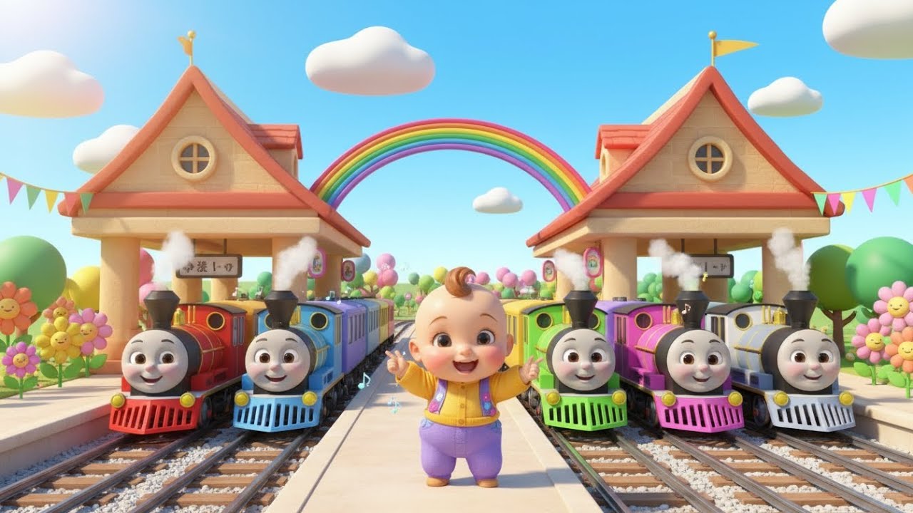 Colors Train Song 🎨🚂 | Nursery Rhymes for Kids | Baby Songs & Fun ...