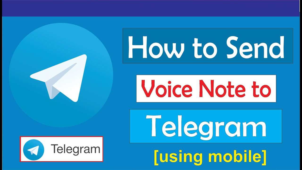 How to send voice note on telegram - YouTube