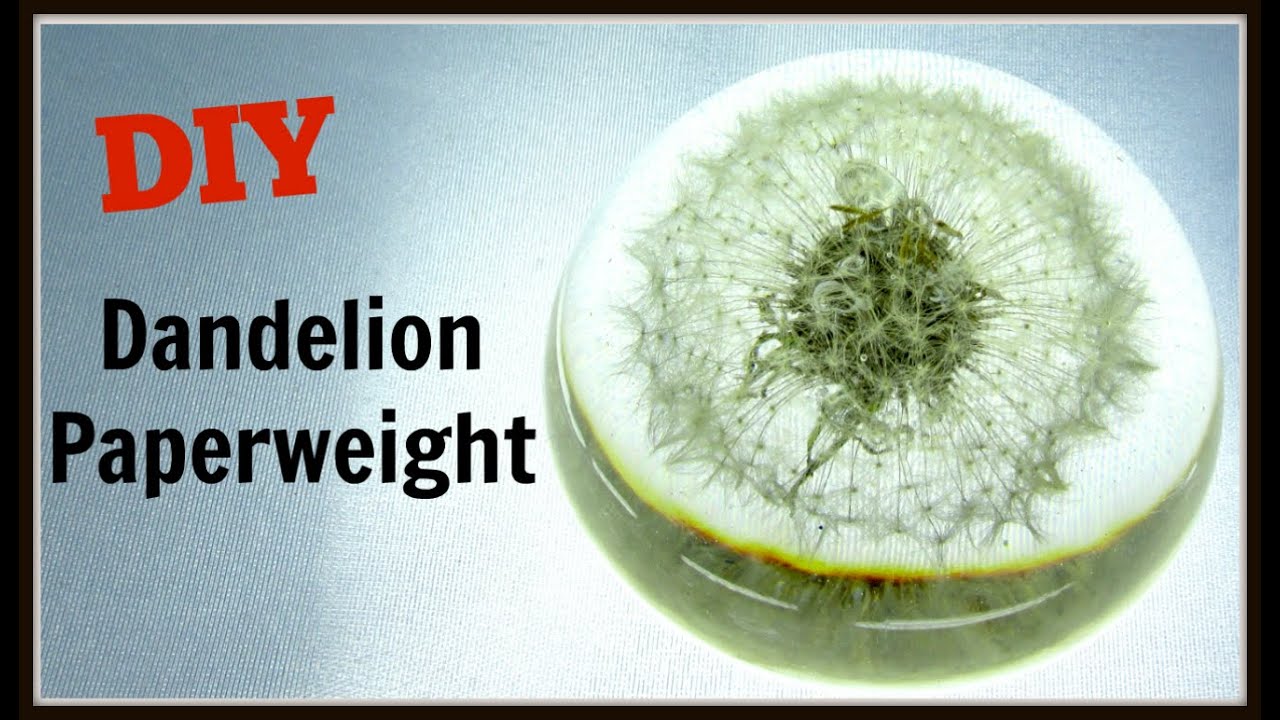 DIY How to make a Dandelion Paperweight ~ Craft Klatch How To - YouTube
