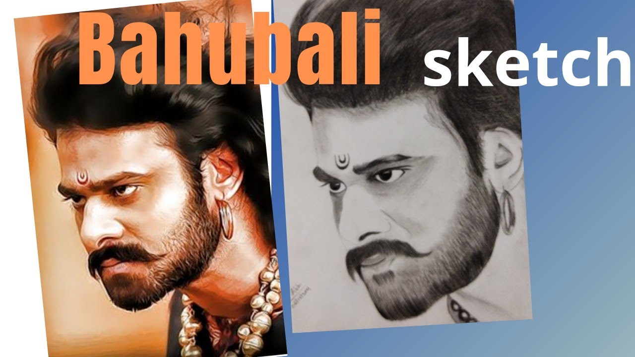 How to draw Bahubali sketch| Prabhas Pencil Sketch #bahubali #prabhas ...