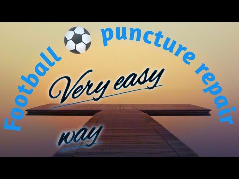 How to repair football puncture/Football ko puncture kaise lagaye ...