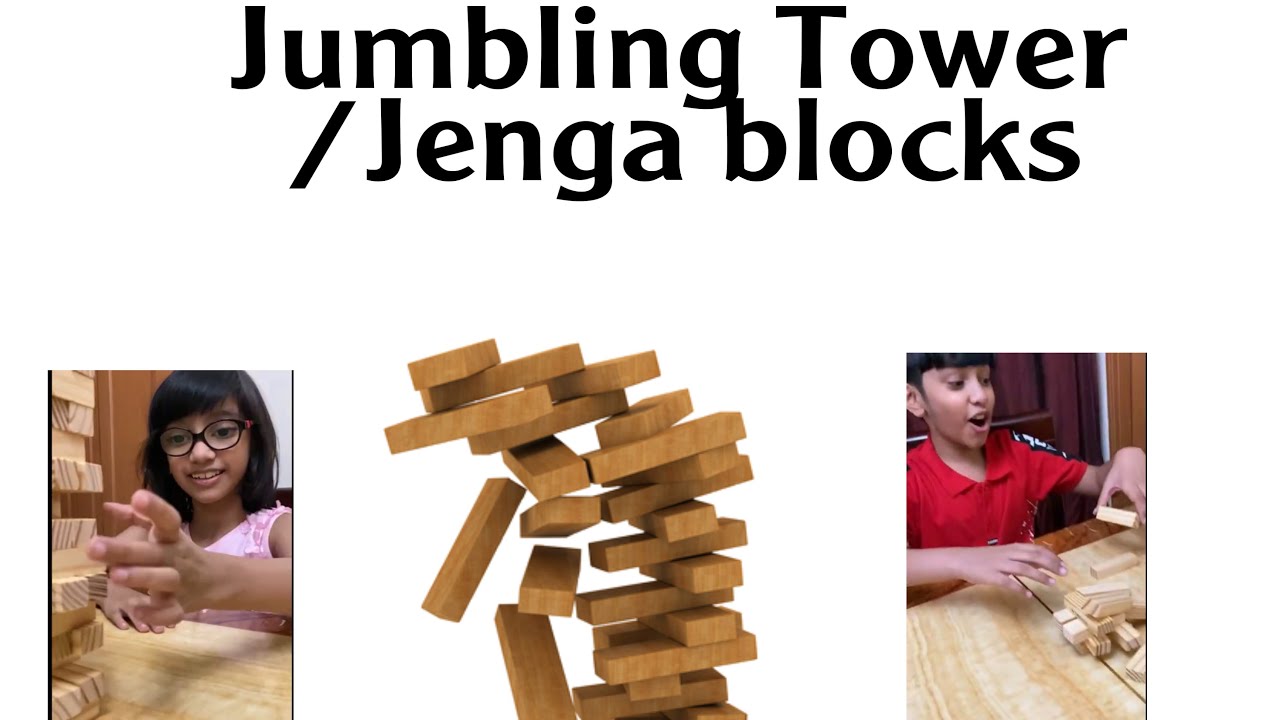 How to play Jenga Blocks|Jumbling Tower|Indoor Games For Kids - YouTube