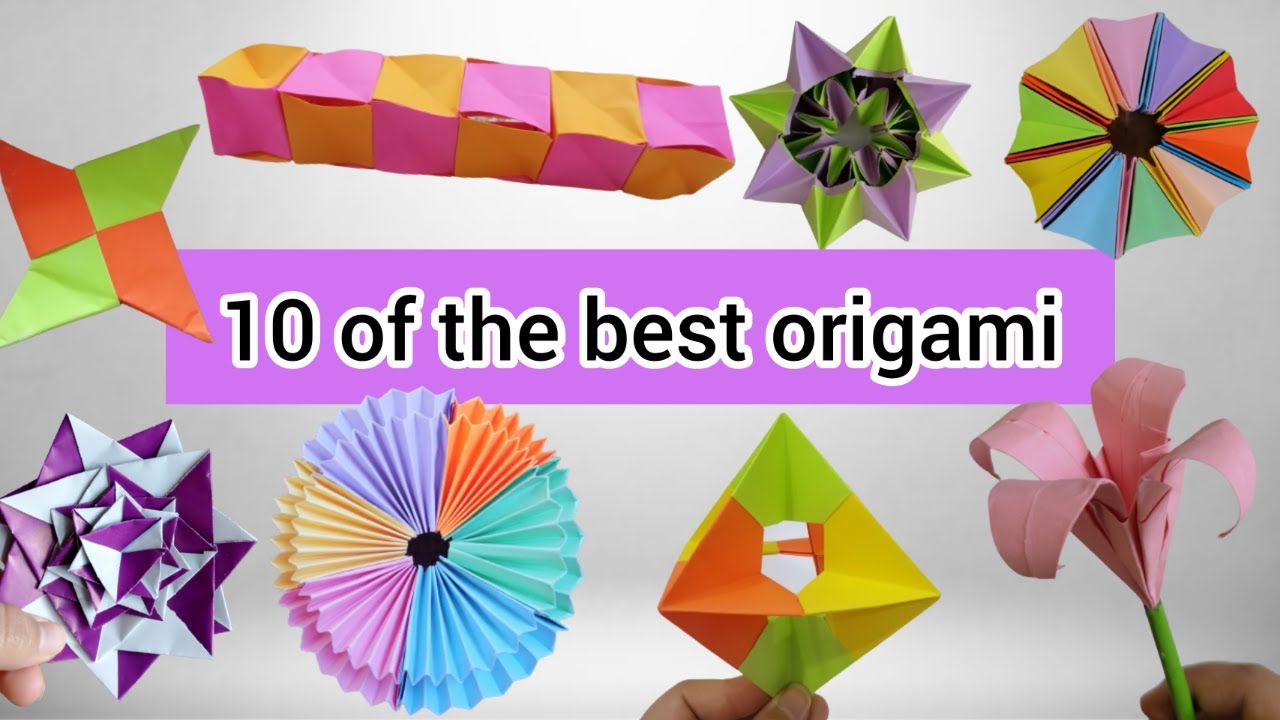 10 of the best origami I ever made😍🏆#origami#origamieasy - YouTube