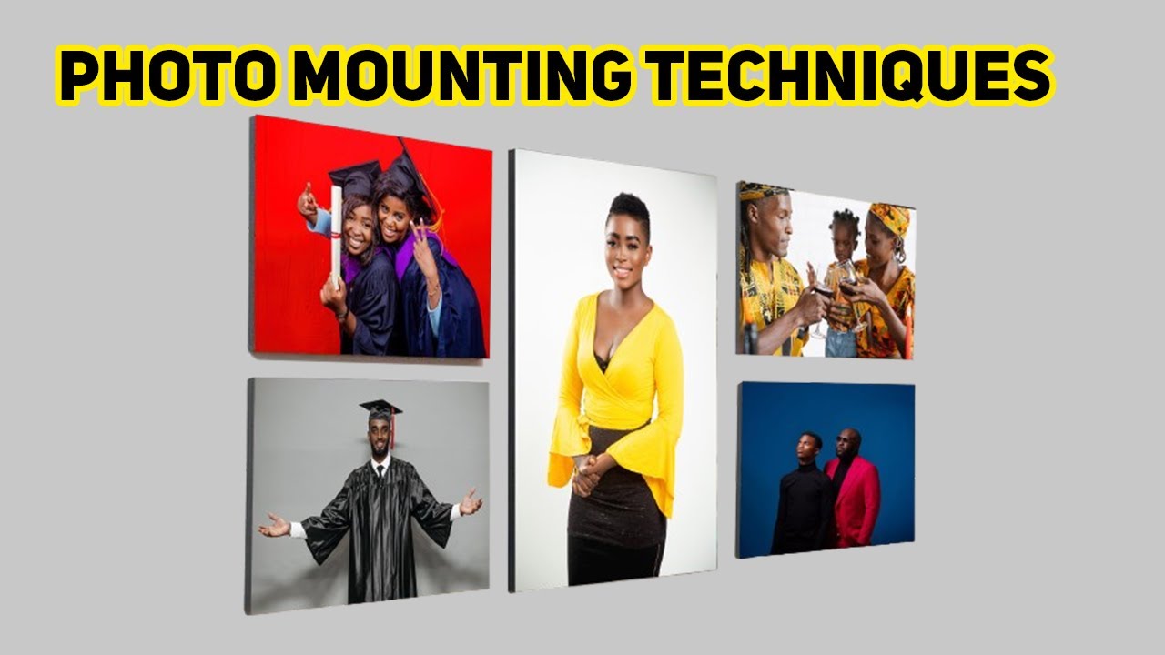 Photo Mounting Techniques - Step by Step - YouTube