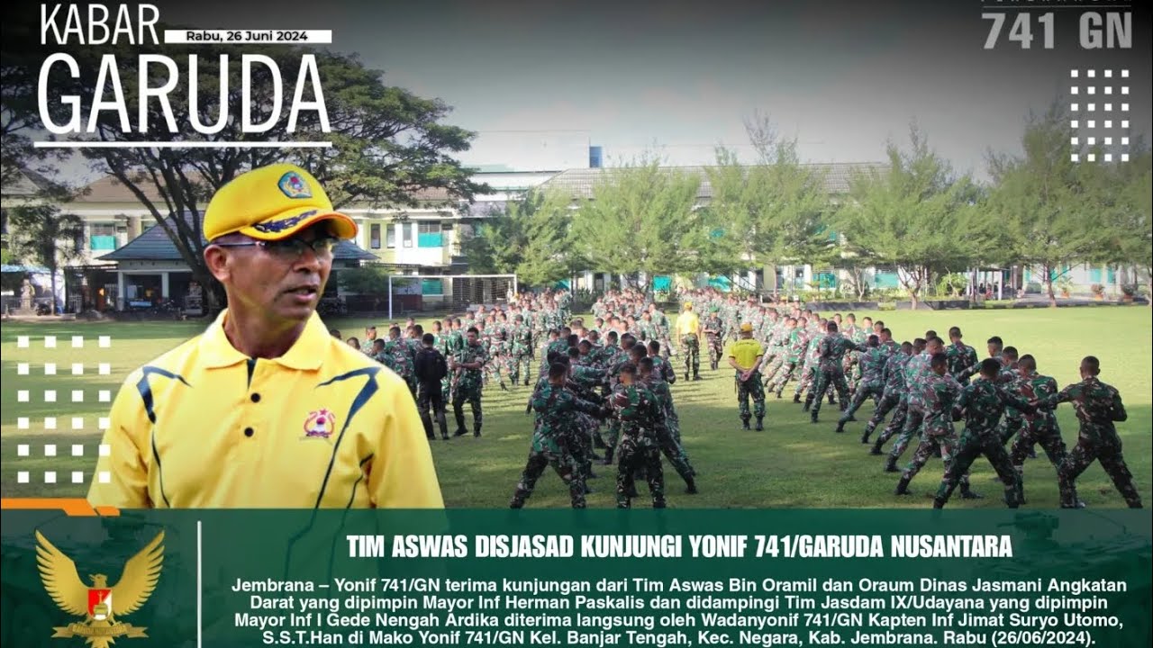 TIM ASWAS DISJASAD KUNJUNGI YONIF 741/GARUDA NUSANTARA - YouTube