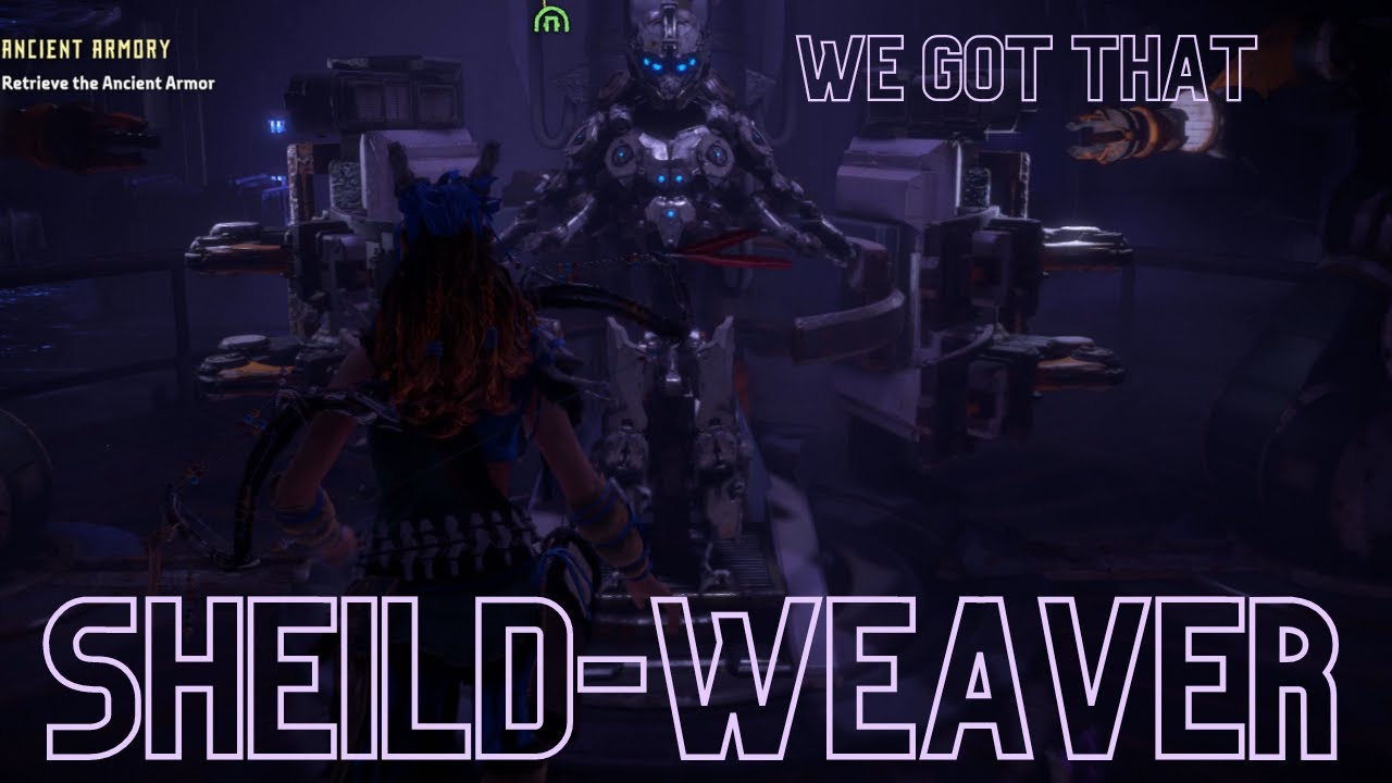 Horizon Zero Dawn: obtaining the shield weaver armor. Very shiny i must ...