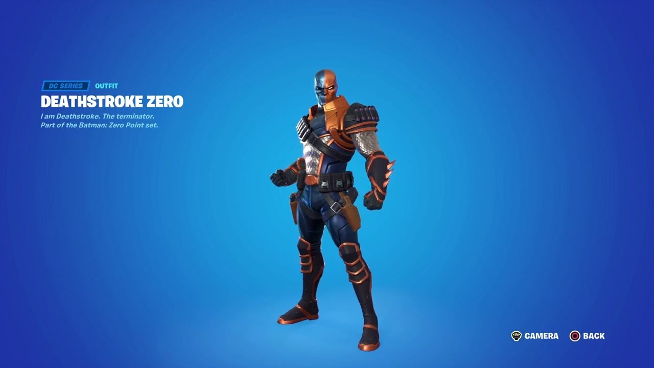 Fortnite Deathstroke Zero Skin Preview !!! 😱 - YouTube
