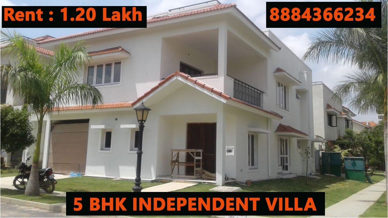 5 Bedroom Independent Villa for RENT in Adarsh Palm Retreat . ID : T14 ...