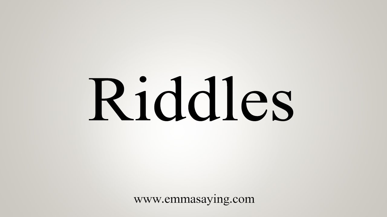How To Say Riddles YouTube how-to-say-riddles-youtube