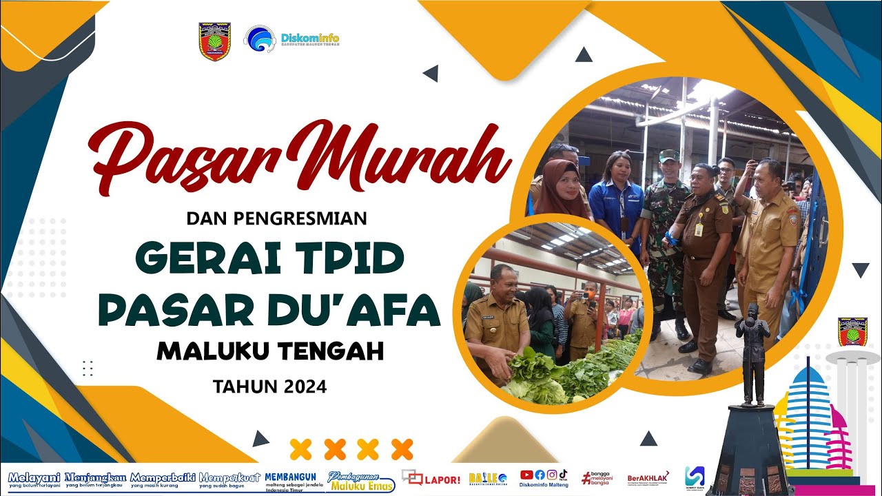 PASAR MURAH DAN PENGRESMIAN GERAI TPID PASAR DU'AFA | MALUKU TENGAH ...