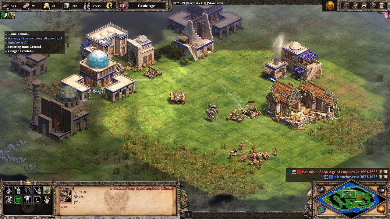 AOE2:DE Khmer vs Cumans 1vs1 NoMad - YouTube