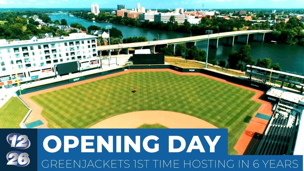 Augusta GreenJackets opening day begins at SRP Park - YouTube