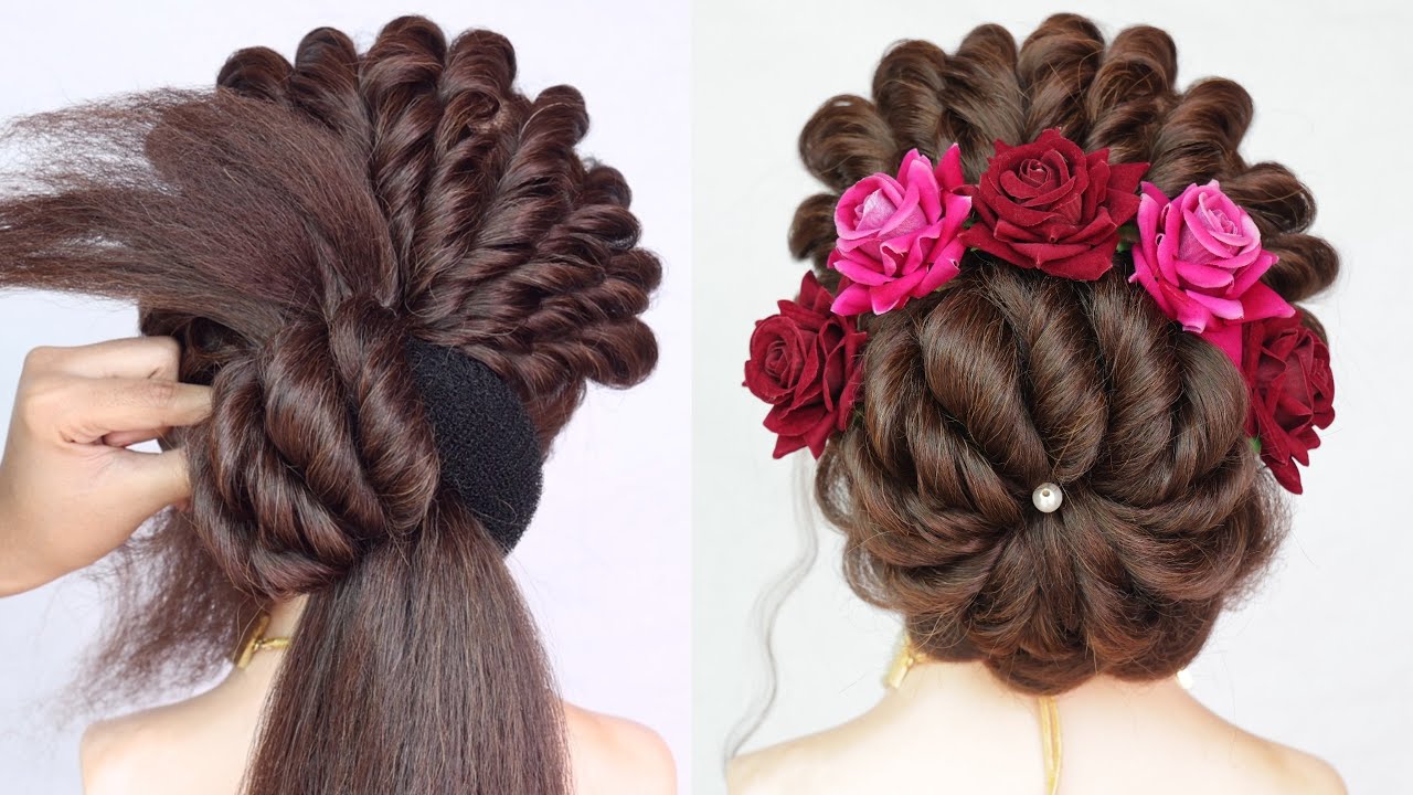 special juda hairstyle for traditional wear | hairstyle for women ...