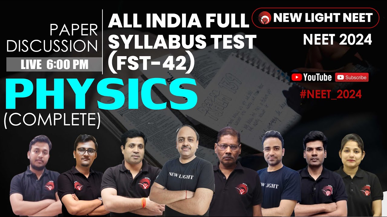 LIVE NEET 2024 | PHYSICS PAPER DISCUSSION | All India FULL SYLLABUS ...