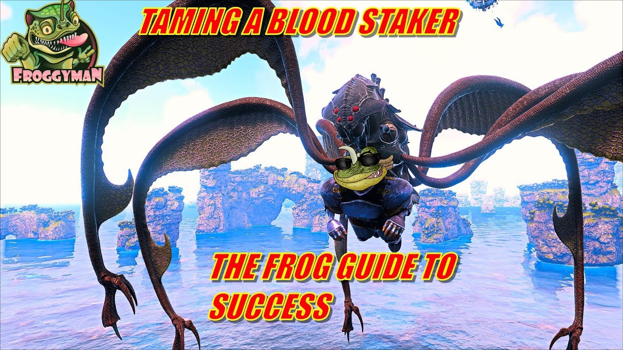 BLOOD STALKER TAMING THE FROG GUIDE ARK GENESIS ALPHA TRIBE - YouTube
