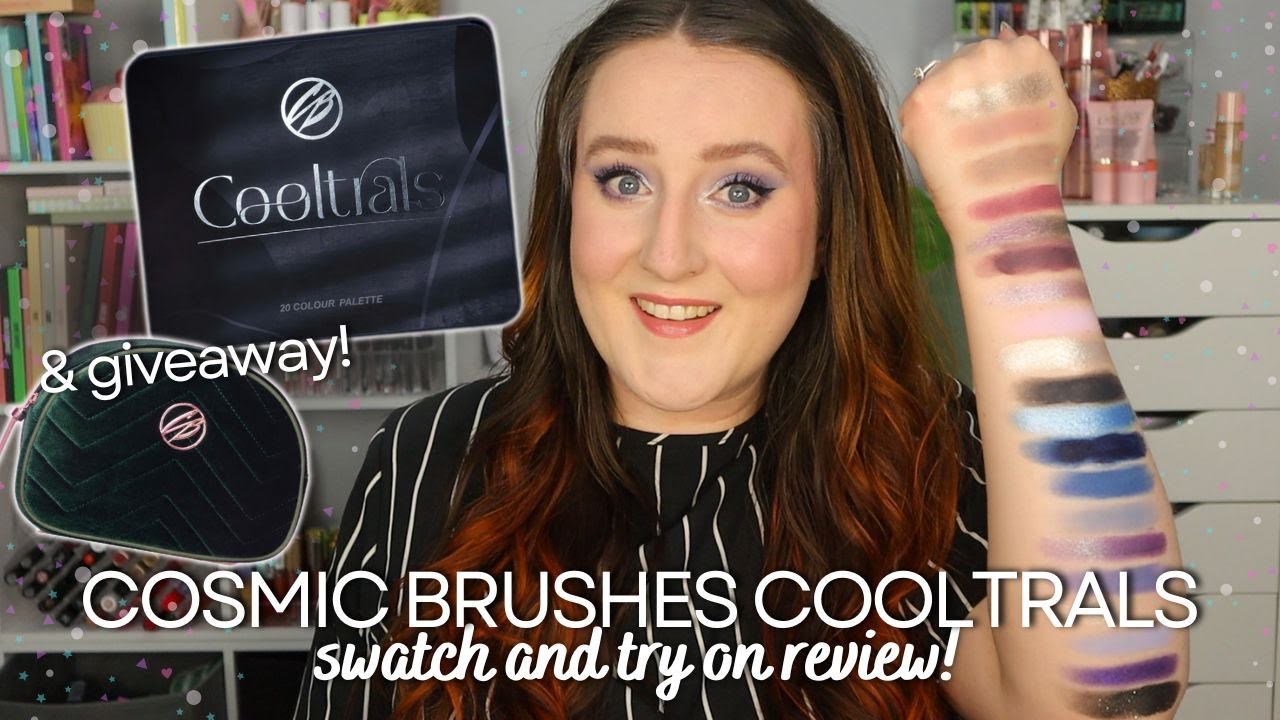 *NEW* COSMIC BRUSHES COOLTRALS EYESHADOW PALETTE SWATCH & TRY ON REVIEW - Cruelty Free Makeup ...
